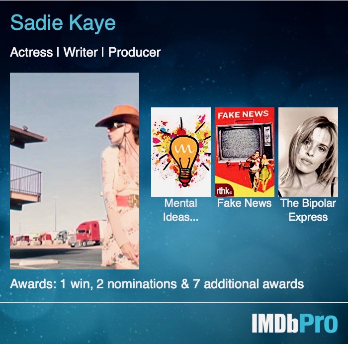 IMDbProCard Sadie Kaye – RTHK's Miss Adventure 香港電台冒險小姐